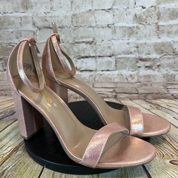 Dream Pairs | Shoes | Dream Pairs Womens Chunk Metallic Pink Open Toe ...